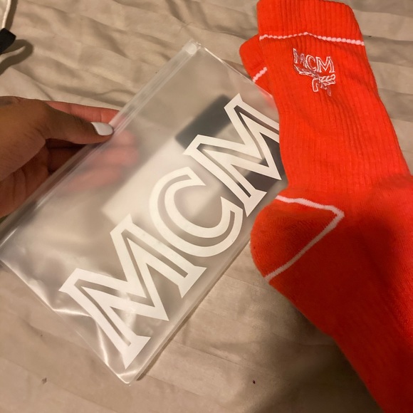 MCM | Shoes | Mcm Socks Orange | Poshmark